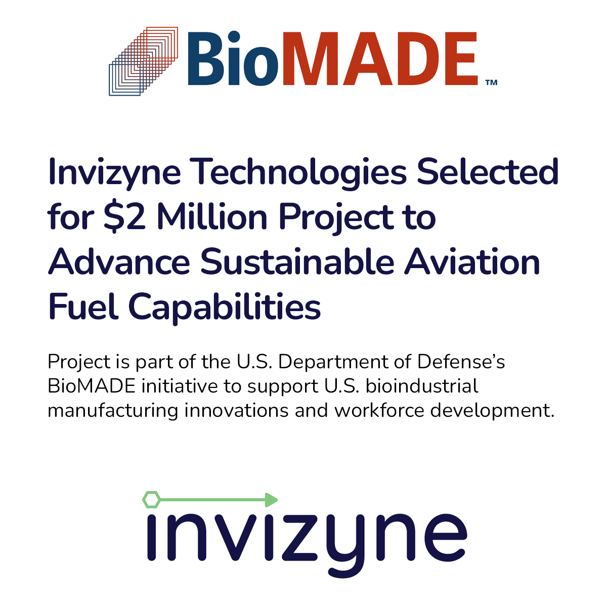 Invizyne Technologies Selected for $2 Million Project to Advance ...